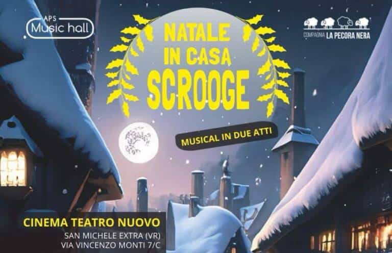 Il musical “Natale in casa Scrooge” al Teatro Nuovo di San Michele Extra